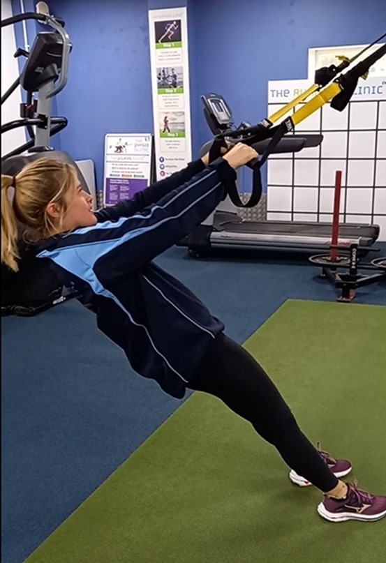 TRX reclined row - Physio Clinic Bristol